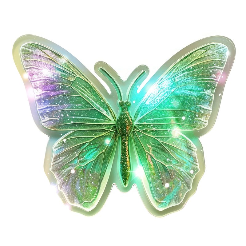 Glitter pastel pink butterfly accessories | Premium Photo - rawpixel