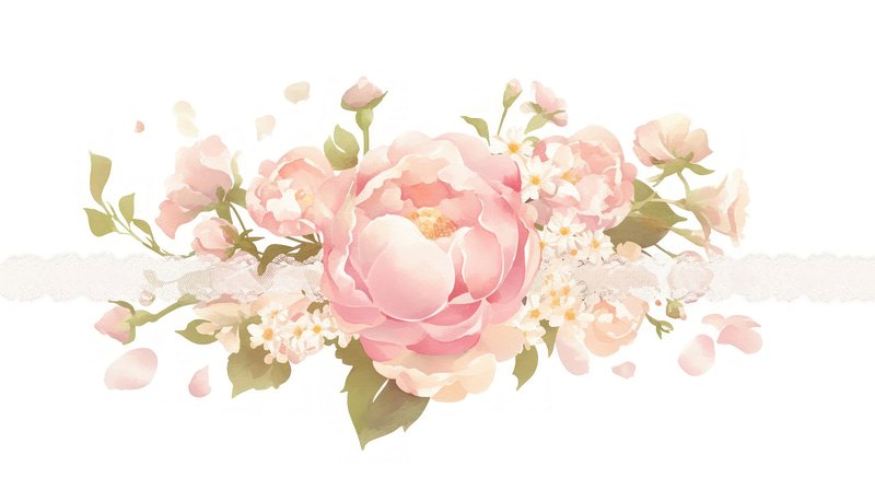Coquette flower border art graphics | Free Photo Illustration - rawpixel
