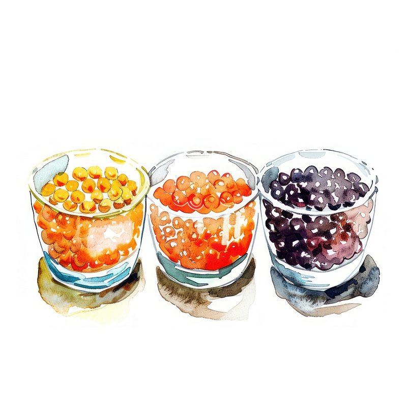 PNG Watercolor black tapioca pearls | Premium PNG - rawpixel