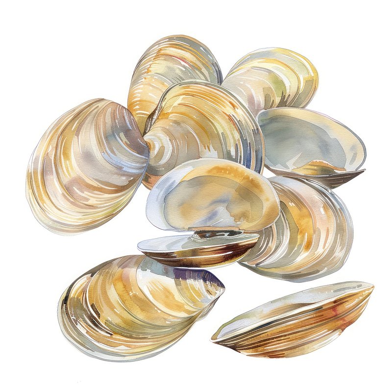 PNG Seashell seashell illustration watercolor. | Free PNG - rawpixel