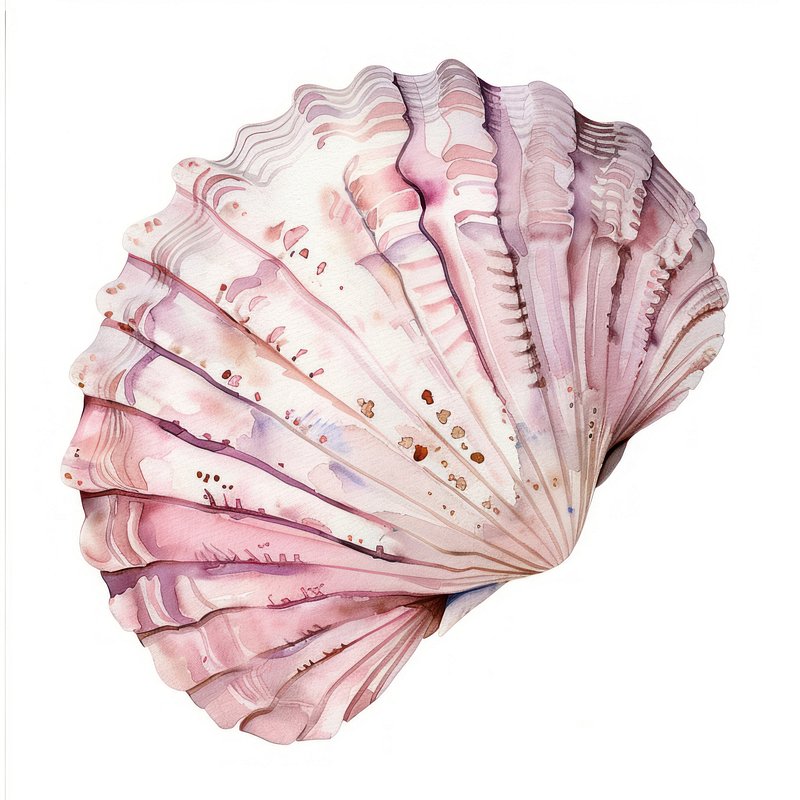 PNG Pink sea shell invertebrate | Free PNG - rawpixel