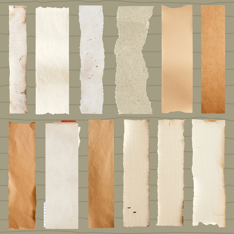 Torn paper element set | Free Photo - rawpixel