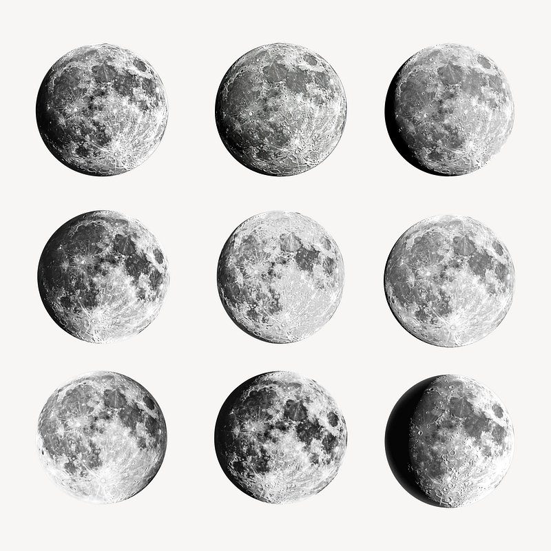 PNG Full moon design element | Free PNG - rawpixel