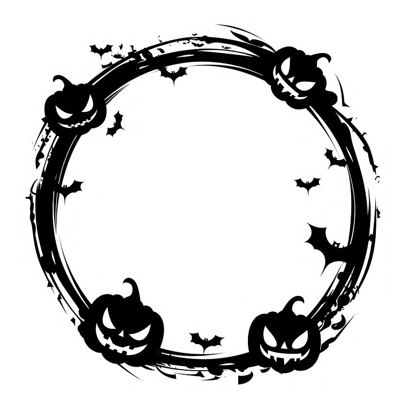 PNG Halloween spooky frame, transparent | Premium PNG - rawpixel