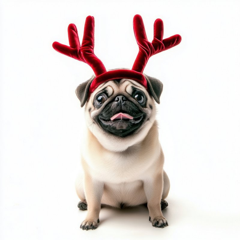 Christmas Pugs Images | Free Photos, PNG Stickers, Wallpapers ...