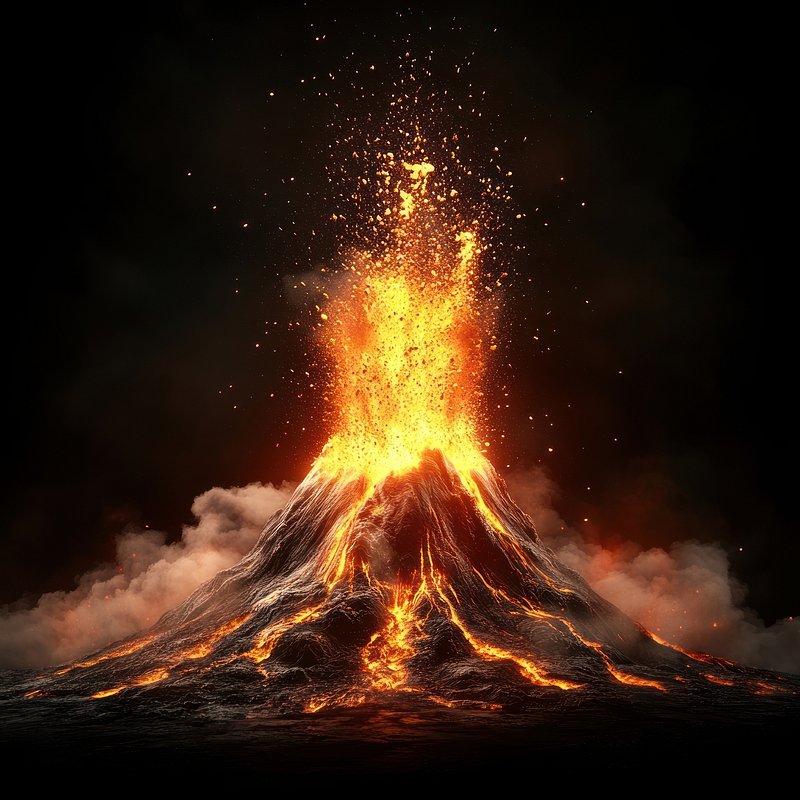 Lava splash border line eruption | Premium PNG - rawpixel