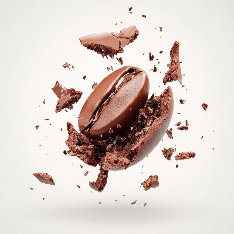 Coffee Bean Burst chocolate exploding | Free Photo - rawpixel