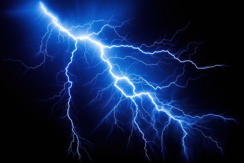 Electrifying blue lightning bolt display | Free Photo - rawpixel