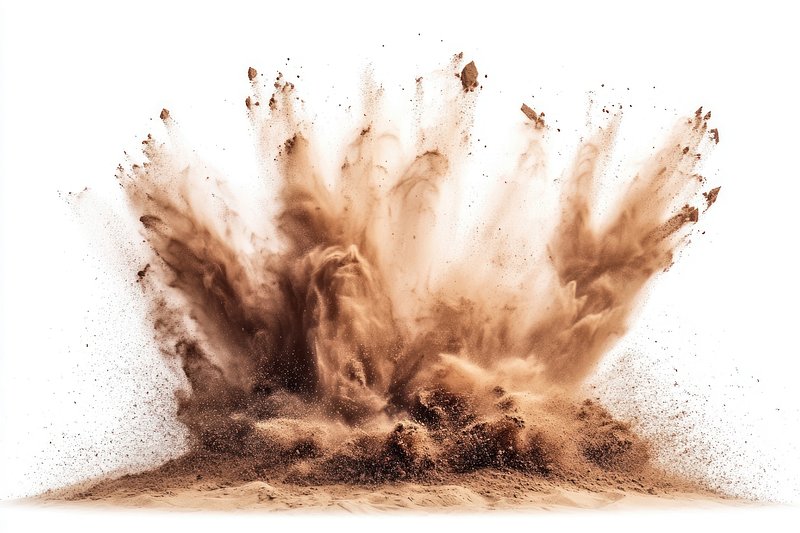 PNG Exploding sand dust effect | Free PNG - rawpixel