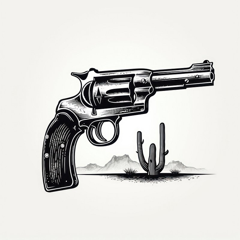 Revolver Sketch Images | Free Photos, PNG Stickers, Wallpapers ...