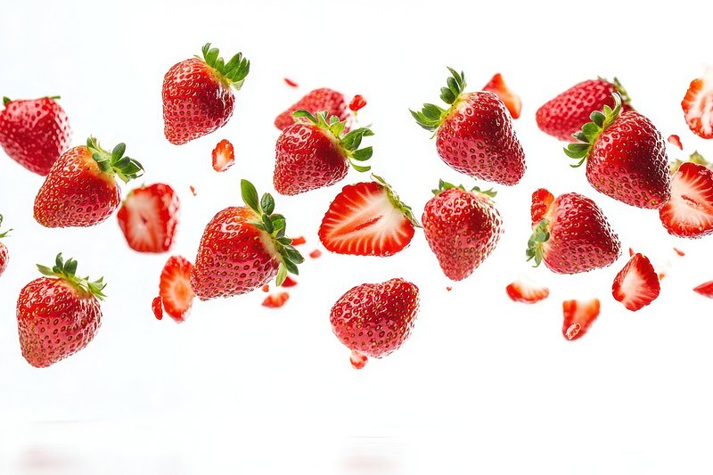 PNG Exploding strawberry pieces strawberries | Premium PNG - rawpixel