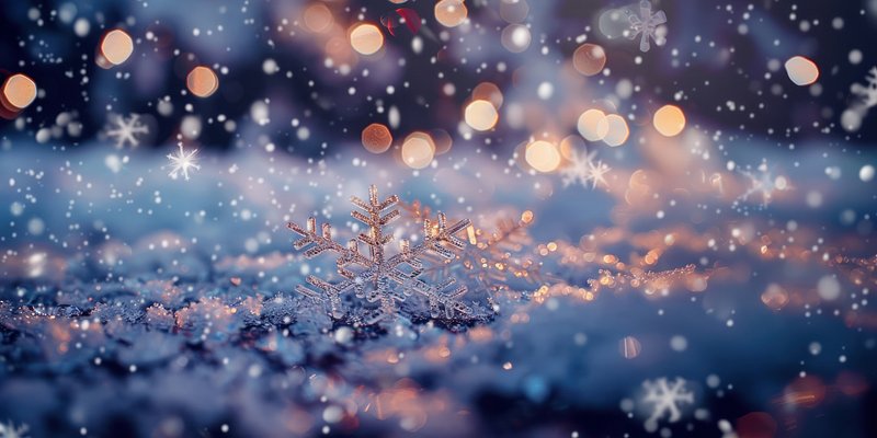 Beautiful snowflakes ground background winter | Free Photo - rawpixel