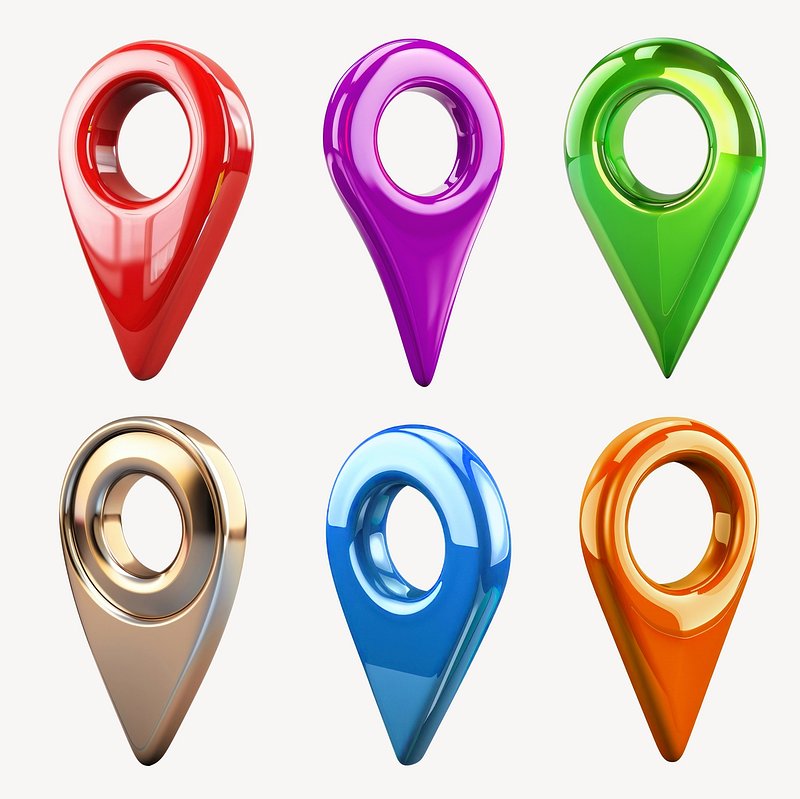 3d location icon design element | Free Photo - rawpixel