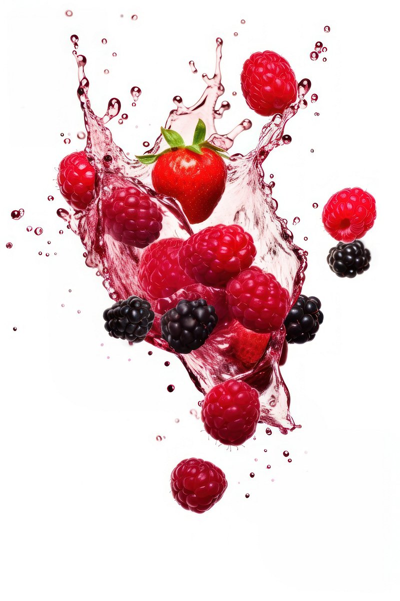 PNG Floating wild berries berry | Free PNG - rawpixel