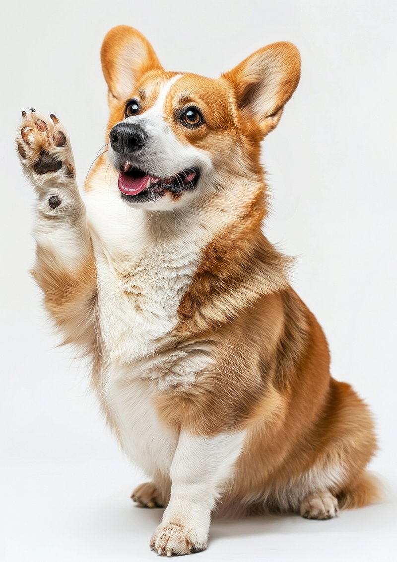 PNG Dog high-five pose background | Premium PNG - rawpixel