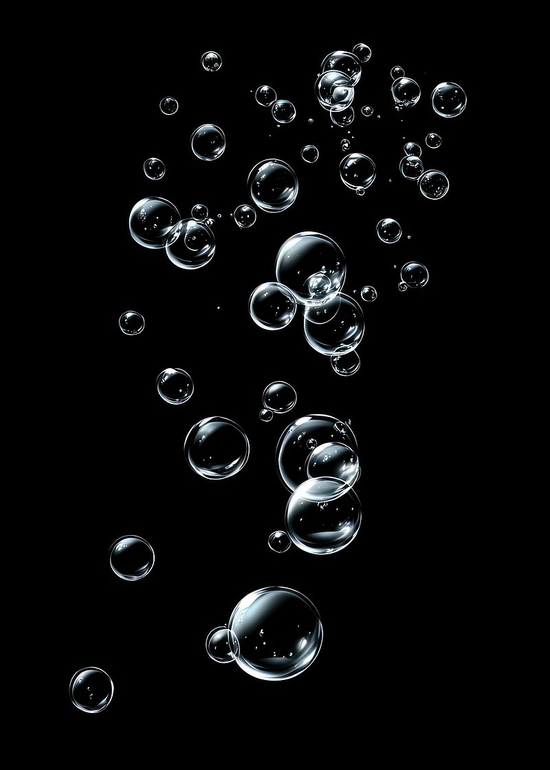 PNG Bubbles effect background black | Free PNG - rawpixel