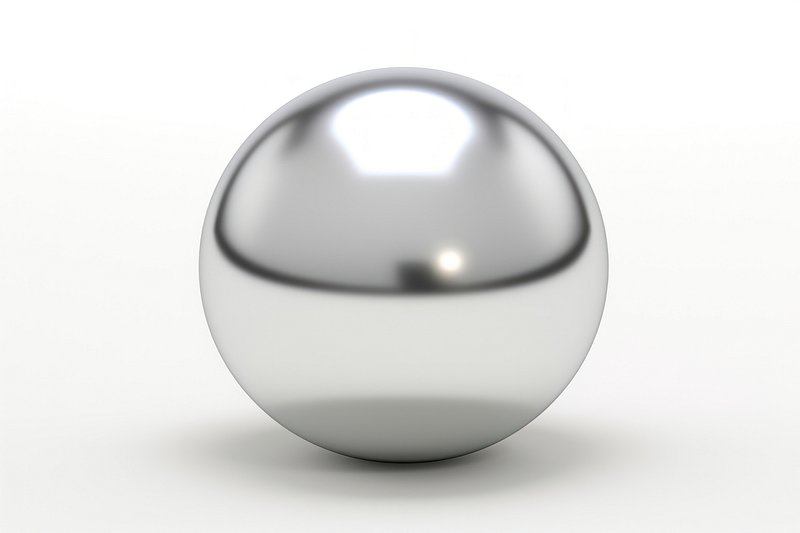 Sphere Chrome material sphere silver | Free Photo Illustration - rawpixel