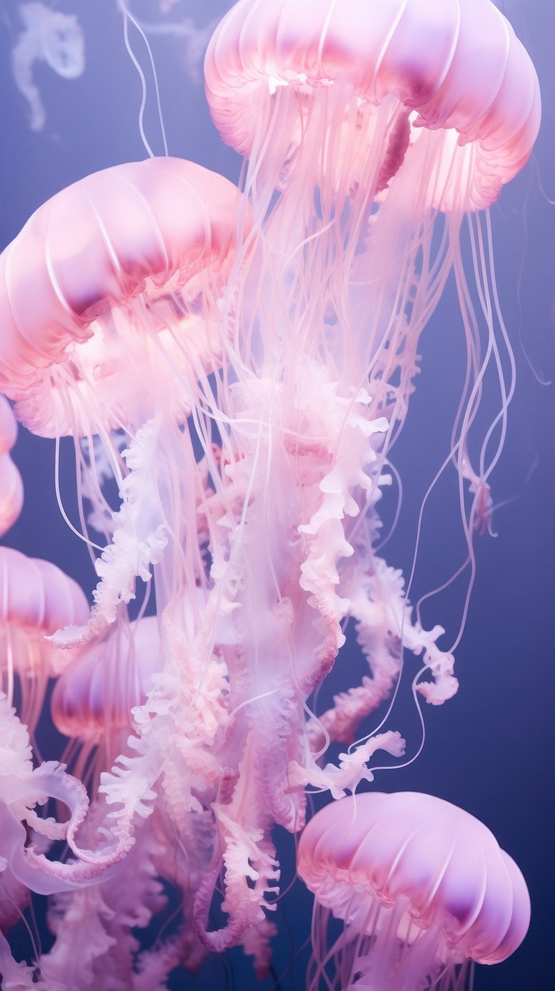 Jellyfishes sea animal invertebrate translucent. | Premium Photo - rawpixel