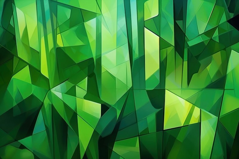 Green abstract cubism background backgrounds | Free Photo Illustration ...