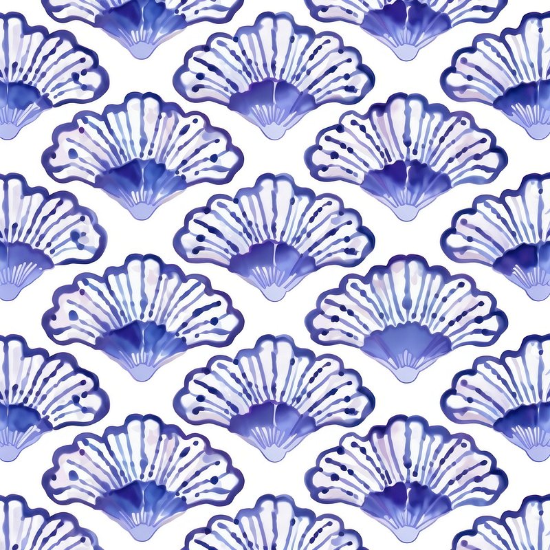 Tile pattern shell backgrounds porcelain | Premium Photo Illustration ...