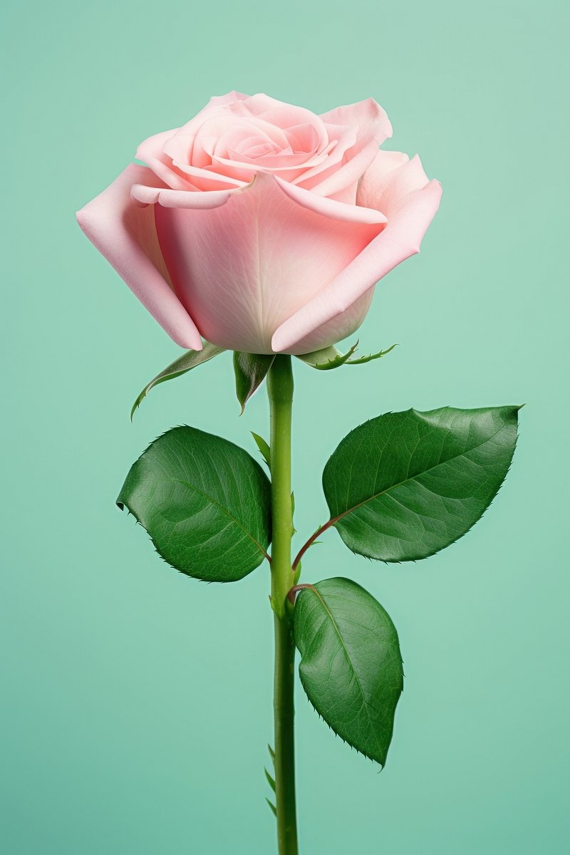 Pink rose flower plant green. | Premium Photo - rawpixel