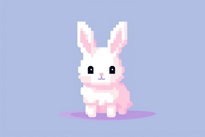 Rabbit Pixelart Images | Free Photos, PNG Stickers, Wallpapers ...