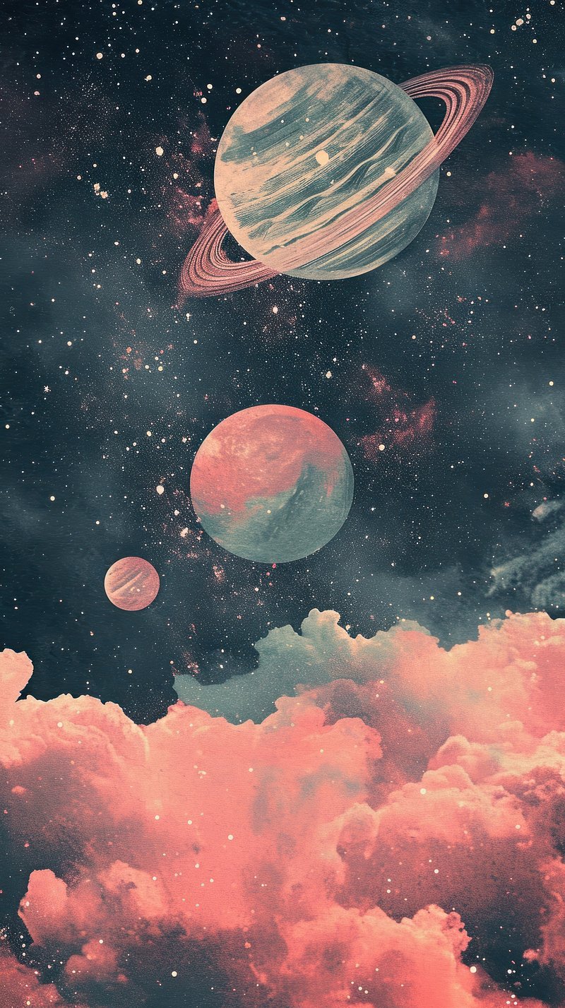 Aesthetic Solar System Wallpapers Images | Free Photos, PNG Stickers ...