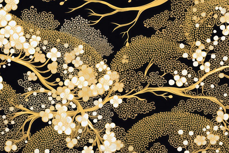 Traditional japanese pattern wallpaper art | Premium Photo Illustration ...