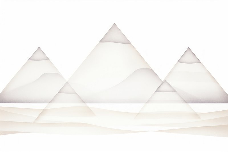 Egypt backgrounds pyramid white background. | Free Photo Illustration ...