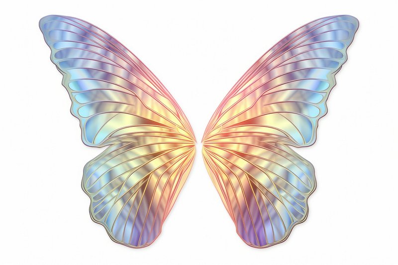 Butterfly wings iridescent insect white | Free Photo Illustration ...