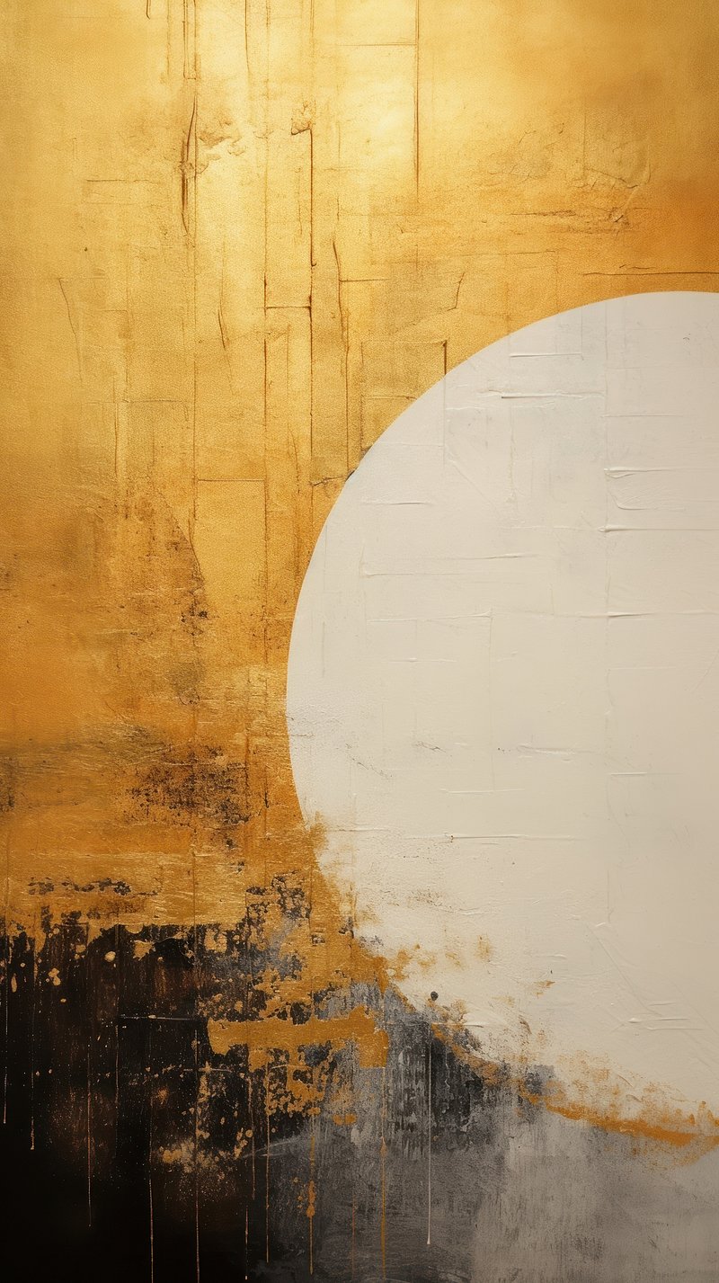 Minimal simple gold moon art | Premium Photo Illustration - rawpixel