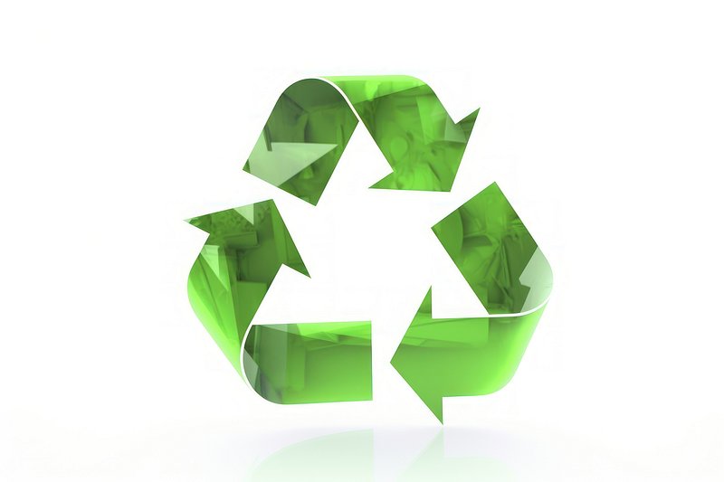 Recycle white background recycling circle. | Premium Photo Illustration ...