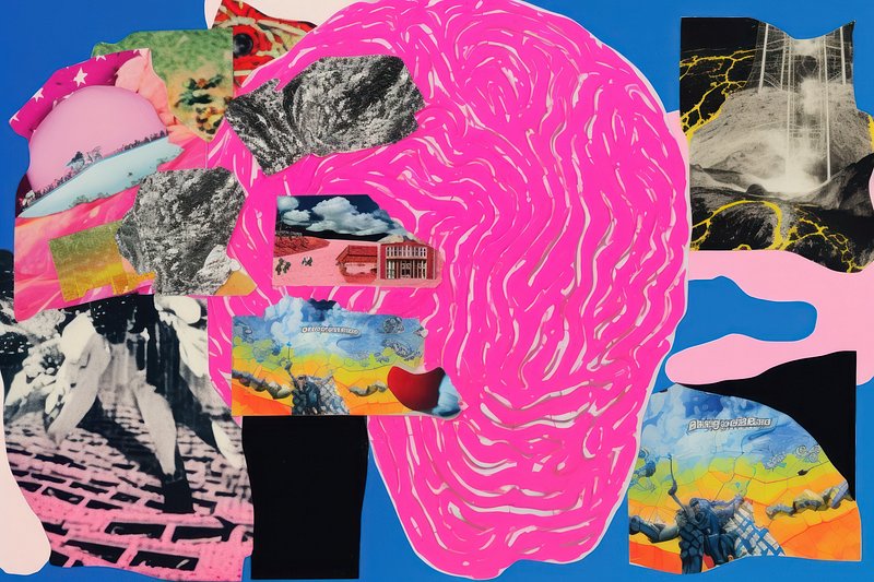 Brain collage art painting. | Premium Photo Illustration - rawpixel