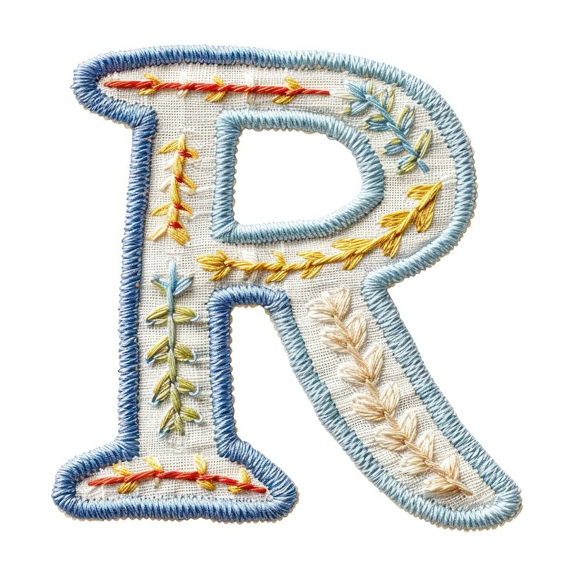 PNG Alphabet R embroidery pattern | Premium PNG - rawpixel