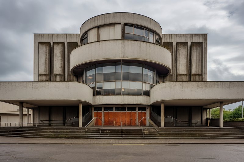Cinema architecture building headquarters. | Premium Photo - rawpixel
