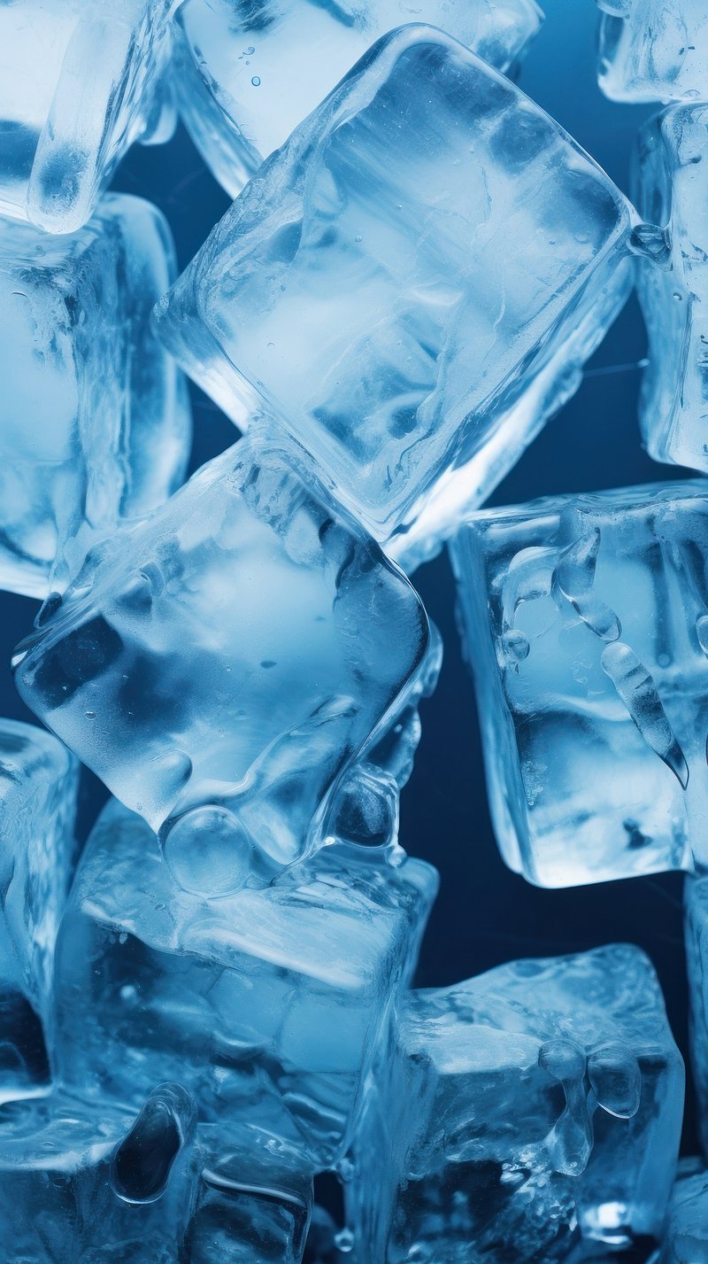 Ice cubes wallpaper ice blue | Premium Photo - rawpixel