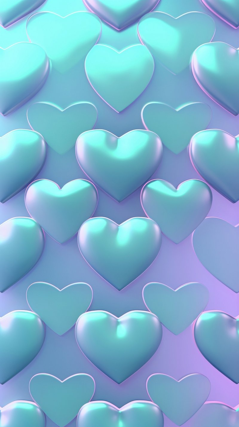 Hearts wallpaper backgrounds shape repetition. | Free Photo ...