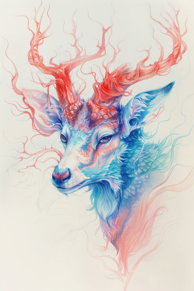 mythical creature painting drawing sketch | Free Photo Illustration ...