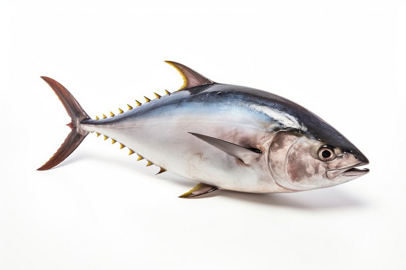 Tuna fish animal white background | Premium Photo - rawpixel