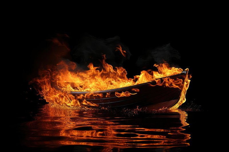 Boat fire bonfire vehicle. | Premium Photo - rawpixel