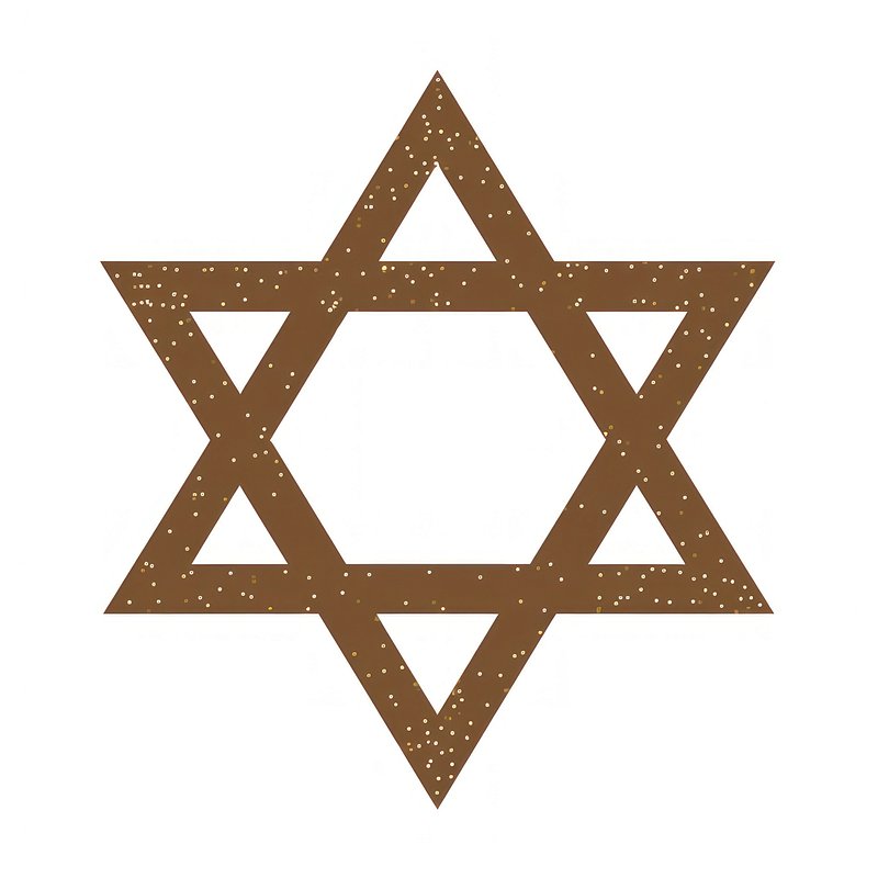 Hexagram icon symbol shape brown. | Free Photo Illustration - rawpixel