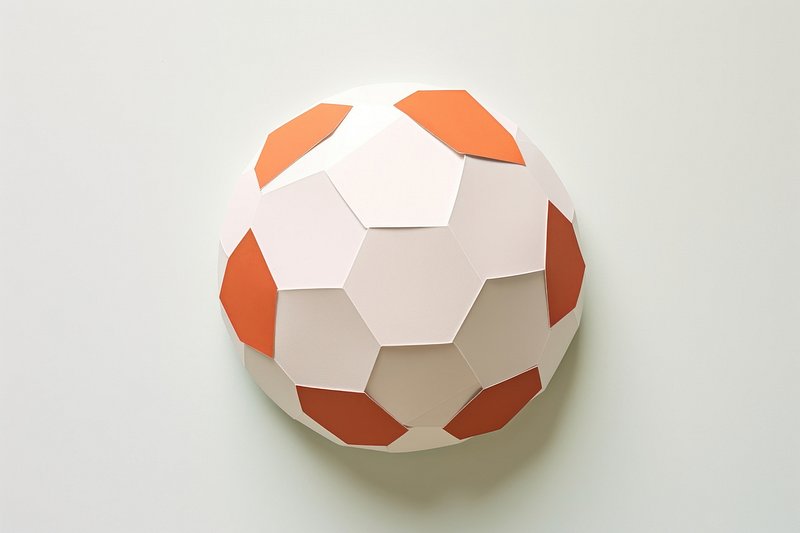 Football origami paper art | Free Photo Illustration - rawpixel