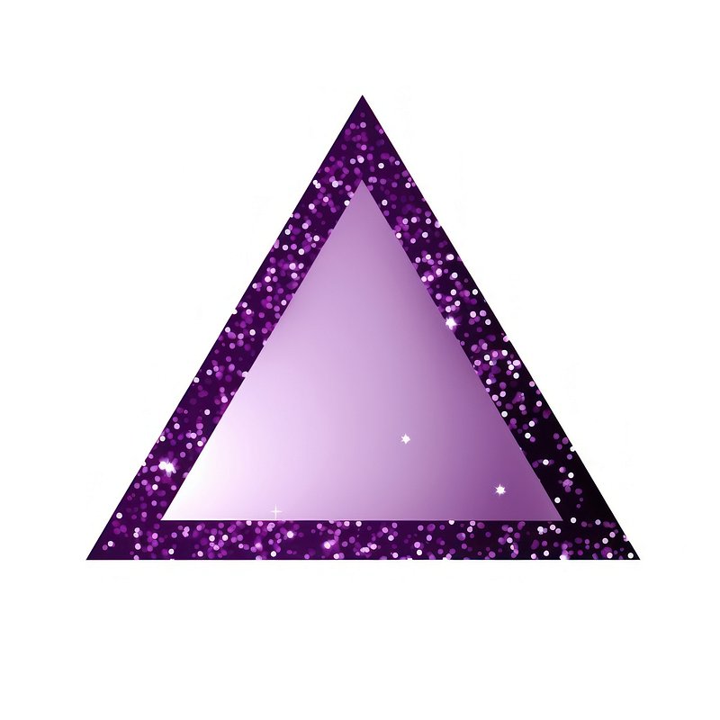 Triangle icon shape purple triangle | Premium Photo Illustration - rawpixel