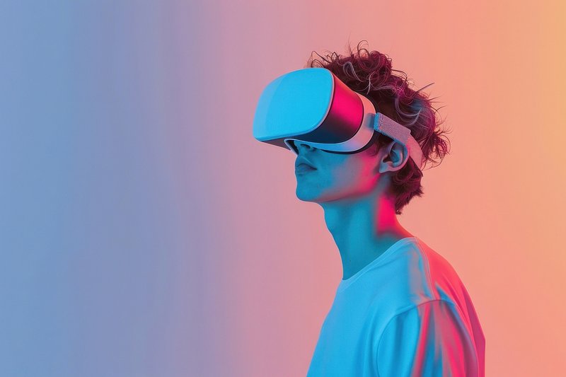 Metaverse purple portrait light. | Premium Photo - rawpixel