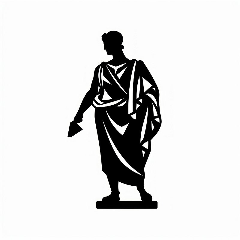 greek statue silhouette clothing stencil | Free Photo Illustration ...