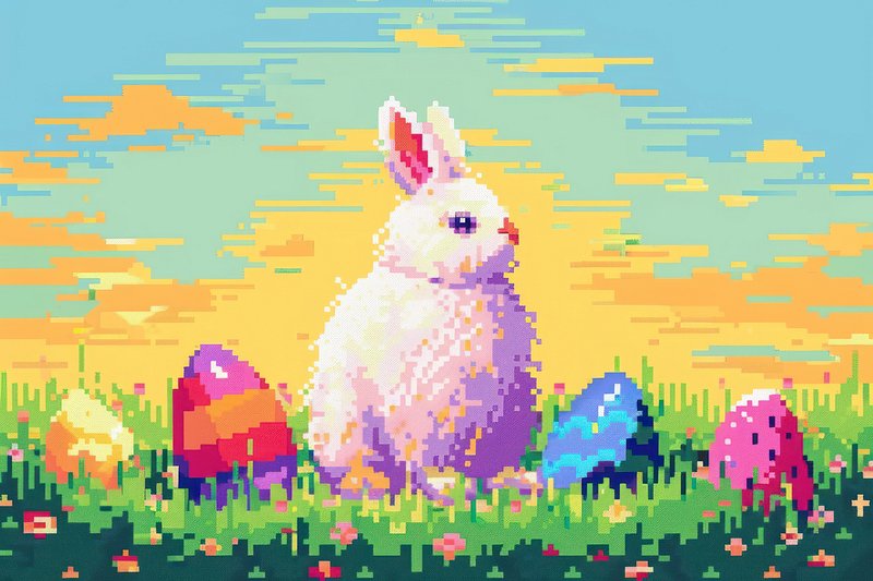 Rabbit Pixelart Images | Free Photos, PNG Stickers, Wallpapers ...