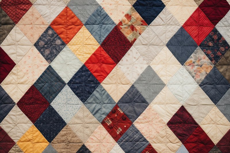 Solitaire quilt pattern patchwork chess | Free Photo - rawpixel