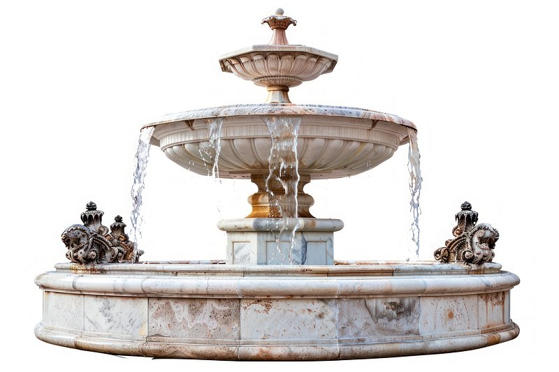 Grand marble fountain architecture water. | Free Photo - rawpixel