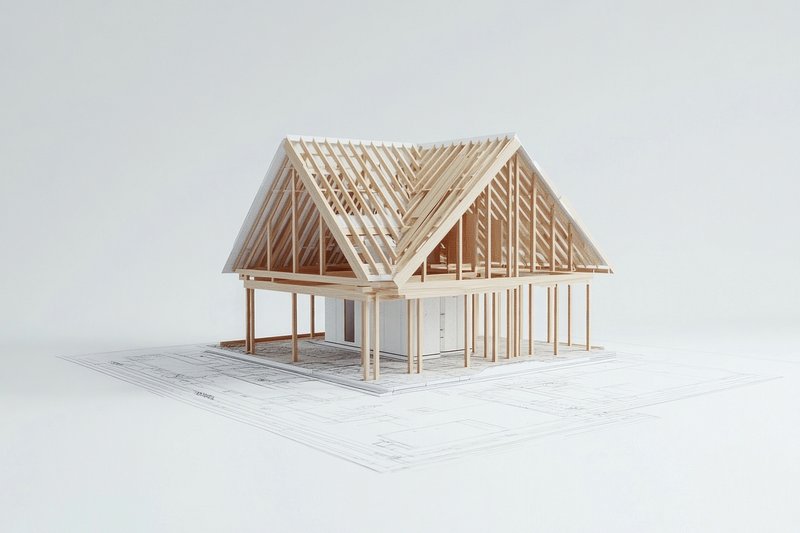 Simple house roof construction architecture | Free Photo Illustration ...