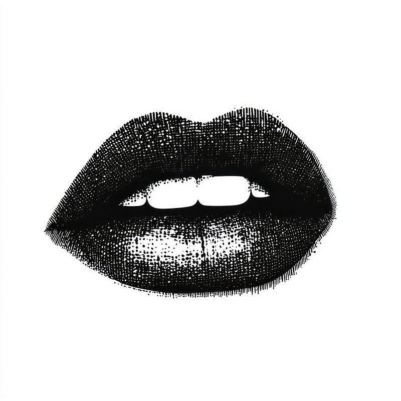 PNG Open screaming lip retro | Premium PNG - rawpixel